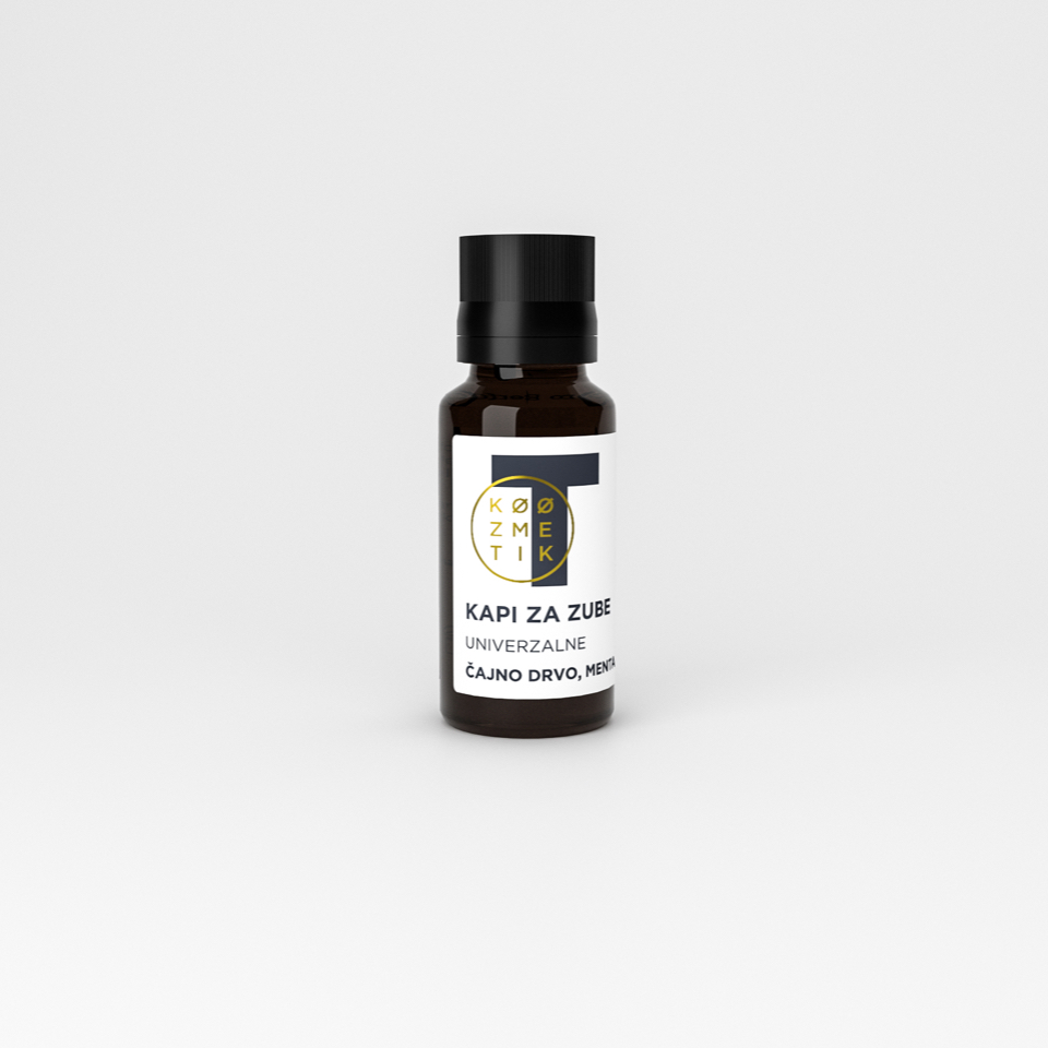 KOOZMETIK Kapi za zube T, Čajno drvo i menta, 100% natural, 20 ml ...