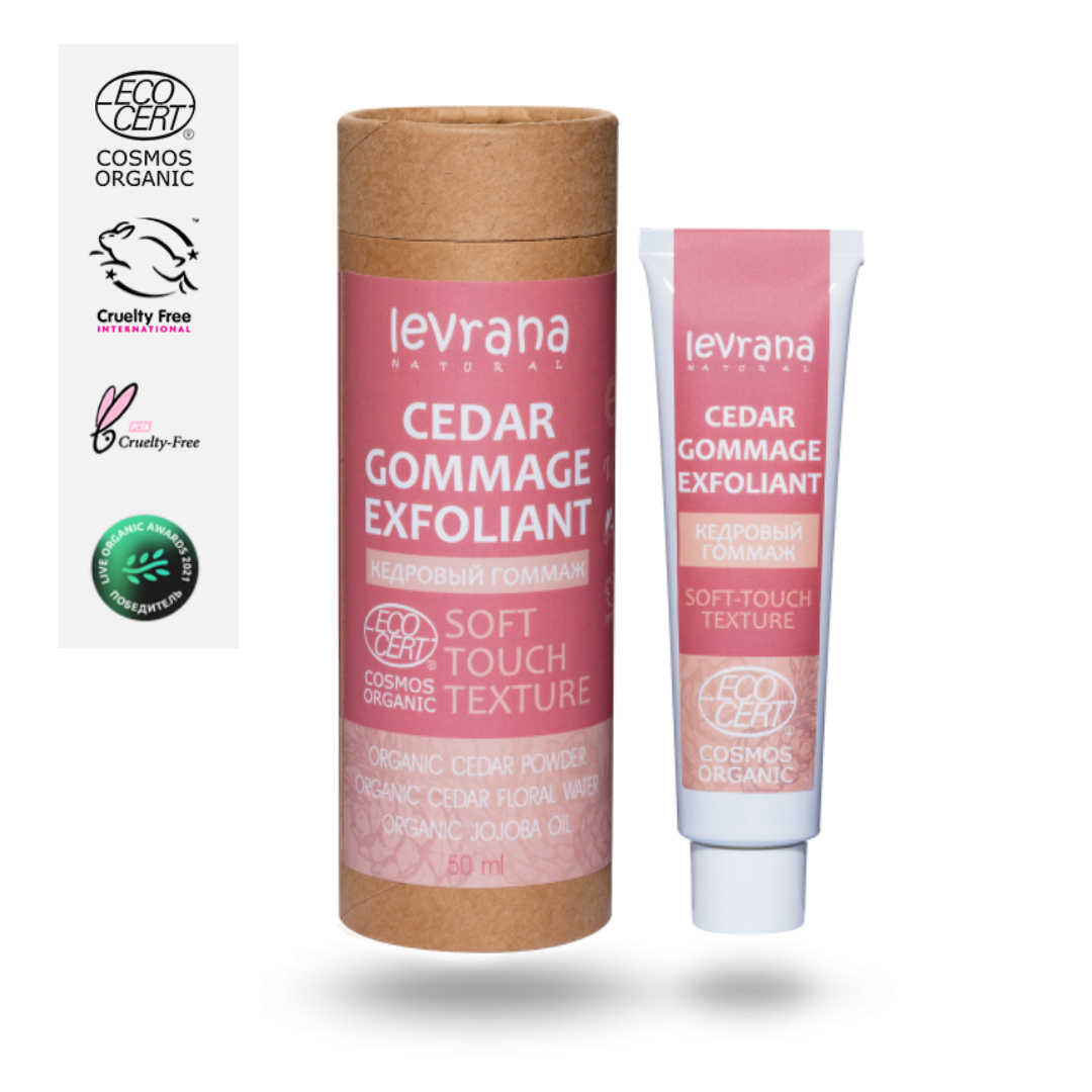 LEVRANA Organski piling-gomaž za lice KEDAR organic certified 50 ml ...