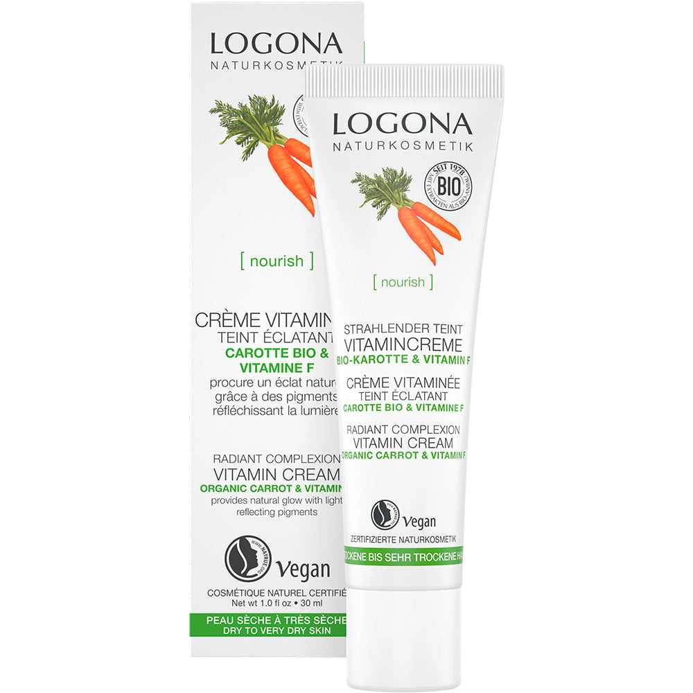 LOGONA Витаминска крема за изедначување на тенот, со органски морков и ...