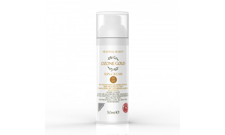 OZONE GOLD – Sun cream 50spf Крема за сонце 50spf – 50ml | Најголема ...
