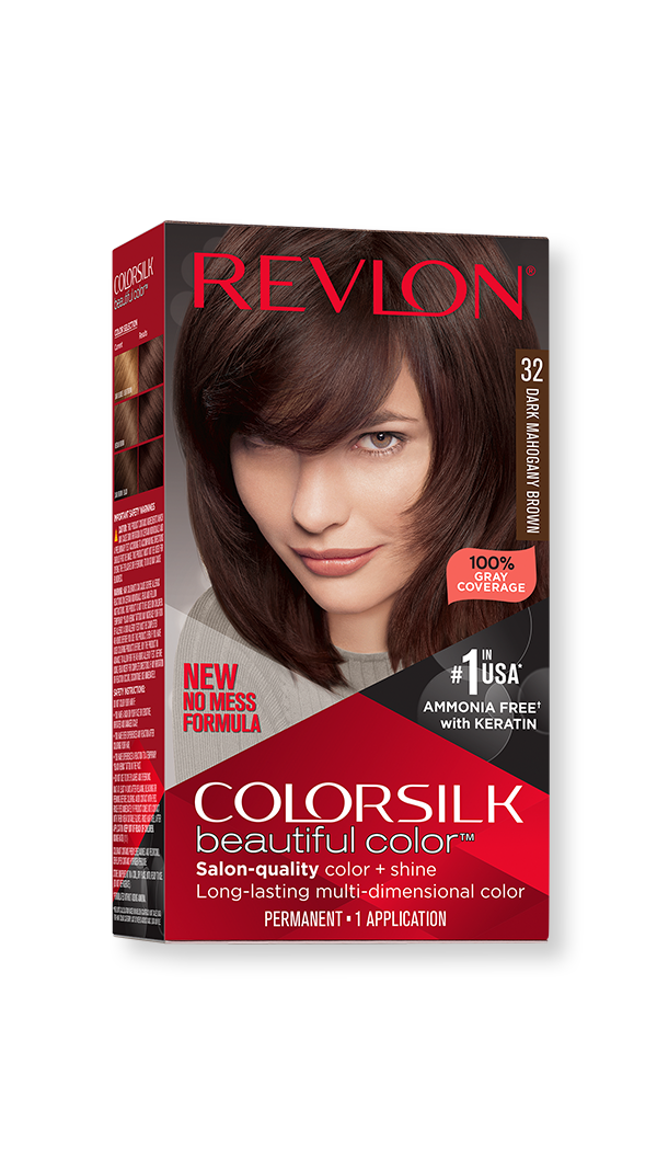 REVLON ColorSilk Beautiful Color™ Боја за Коса Dark Mahogany Brown 32 ...