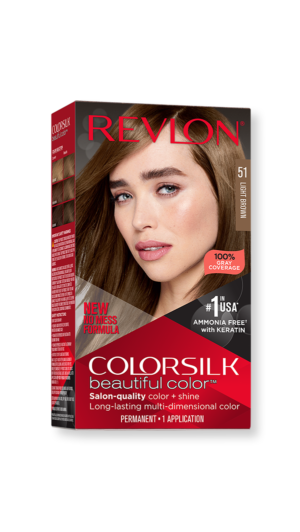 REVLON ColorSilk Beautiful Color™ Боја за Коса Light Brown 51 ...