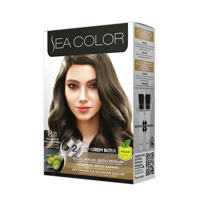 SEA COLOR Боја за коса 8.11 Intense Ash Light Blonde | Најголема онлајн ...