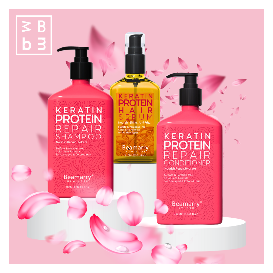 BEAMARRY Keratin Protein - Сет За Оштетена И Обоена Коса Со Кератин ...