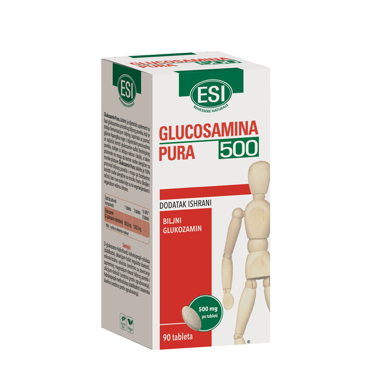 Esi Glukozamin 500mg 90 tableta | Online prodaja | Ananas