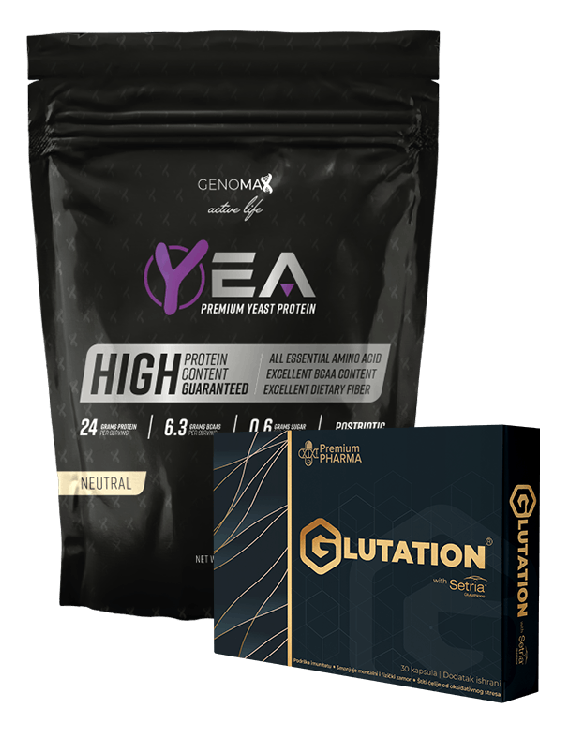 YEA Protein Neutral 1kg + Glutation | Online prodaja | Ananas