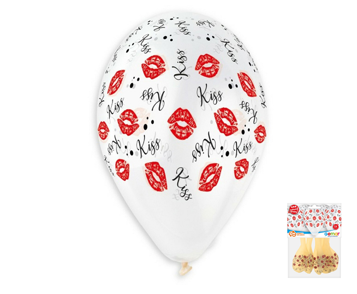 Gemar Balon Premium Heli Kiss Kiss 33cm 5/1 | Online prodaja | Ananas BiH