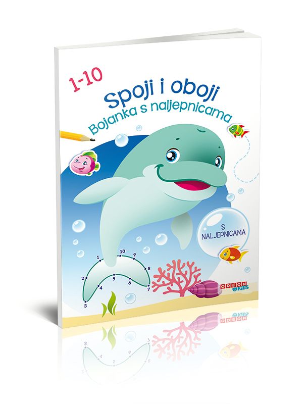 Odeon kids Bojanka s naljepnicama spoji i oboji 1-10 | Online prodaja ...