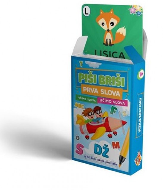 Odeon kids Edukativne karte piši-briši prva slova+marker | Online ...