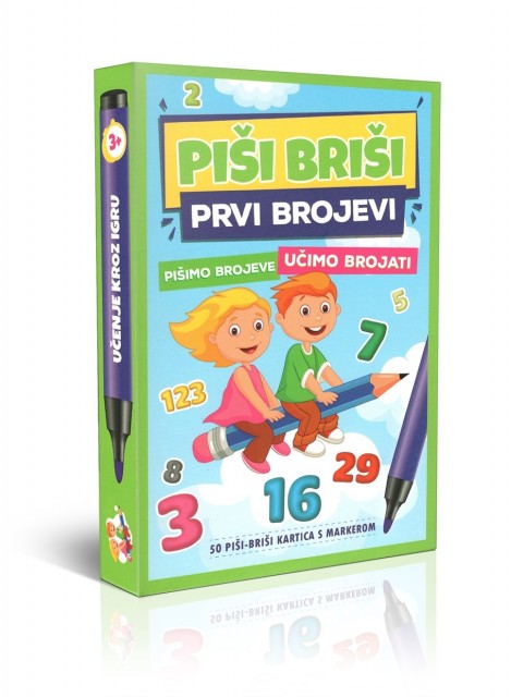 Odeon kids Edukativne karte piši-briši prvi brojevi+marker | Online ...