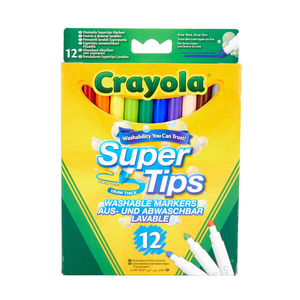 CRAYOLA Perivi markeri Supertips 12/1 | Online prodaja | Ananas