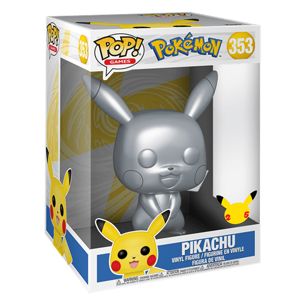 FUNKO Figura Pokemon POP! Vinyl - Pikachu Silver Metalic 10" | Online ...