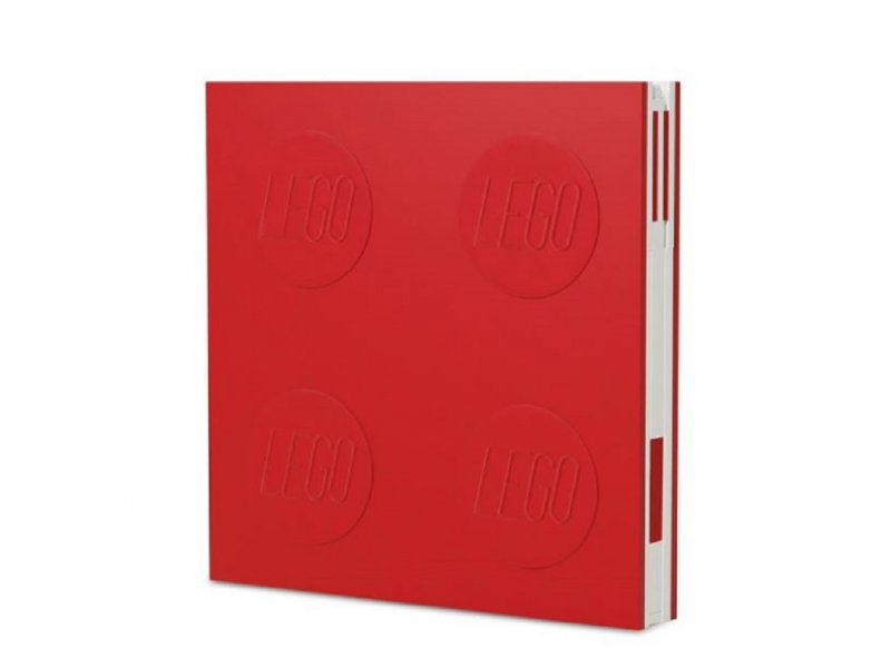 LEGO Set Sveska, sa sistemom za zatvaranje, Crvena + Gel olovka, Crvena ...