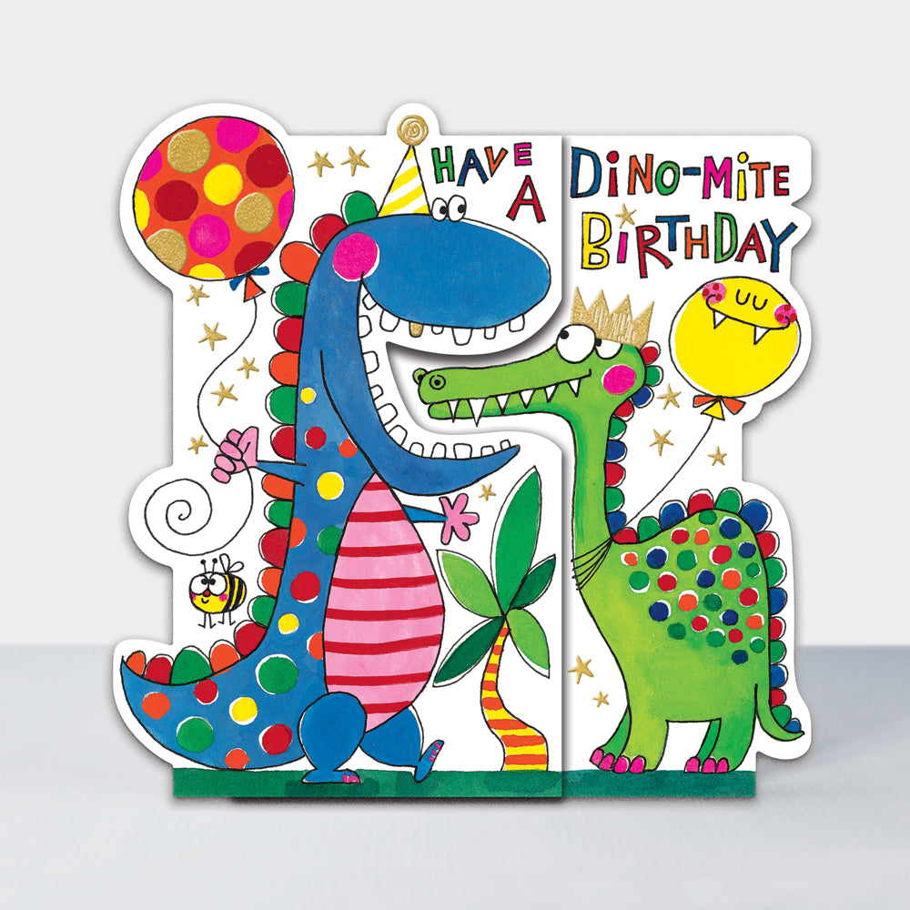 RACHEL ELLEN Čestitka Dino-Mite birthday / Dinosaurus | Online prodaja | Ananas
