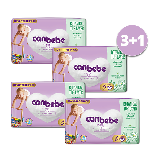Canbebe 3+1 Пелени бр.6 / 50 / 13-18 kg | Најголема онлајн продавница ...