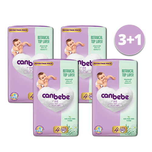 Canbebe 3+1 Пелени бр.4 / 80/ 9-14 kg | Најголема онлајн продавница во ...