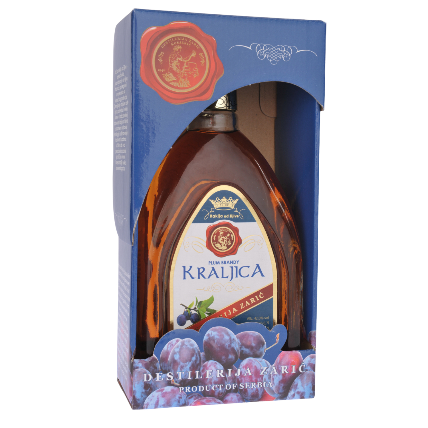 Zarić Rakija Kraljica, Šljiva, 0.7l | Online prodaja | Ananas