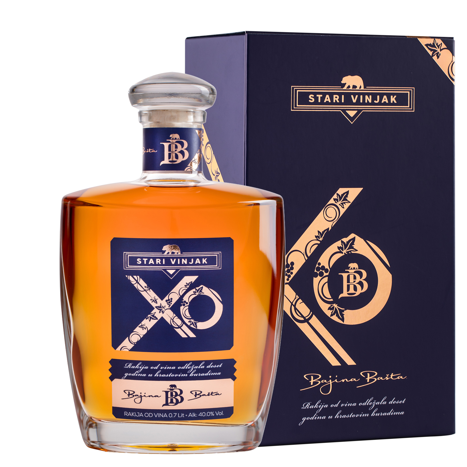 BB Klekovača Rakija od vina, Stari vinjak sa kutijom, 0.7l | Online ...