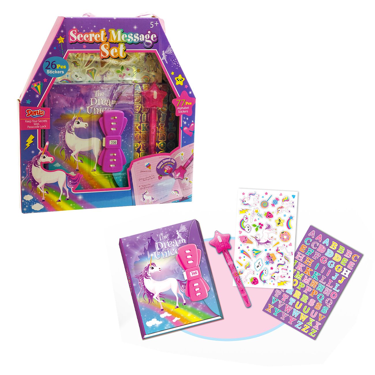 DENIS Set tajni dnevnik i nalepnice | Online prodaja | Ananas