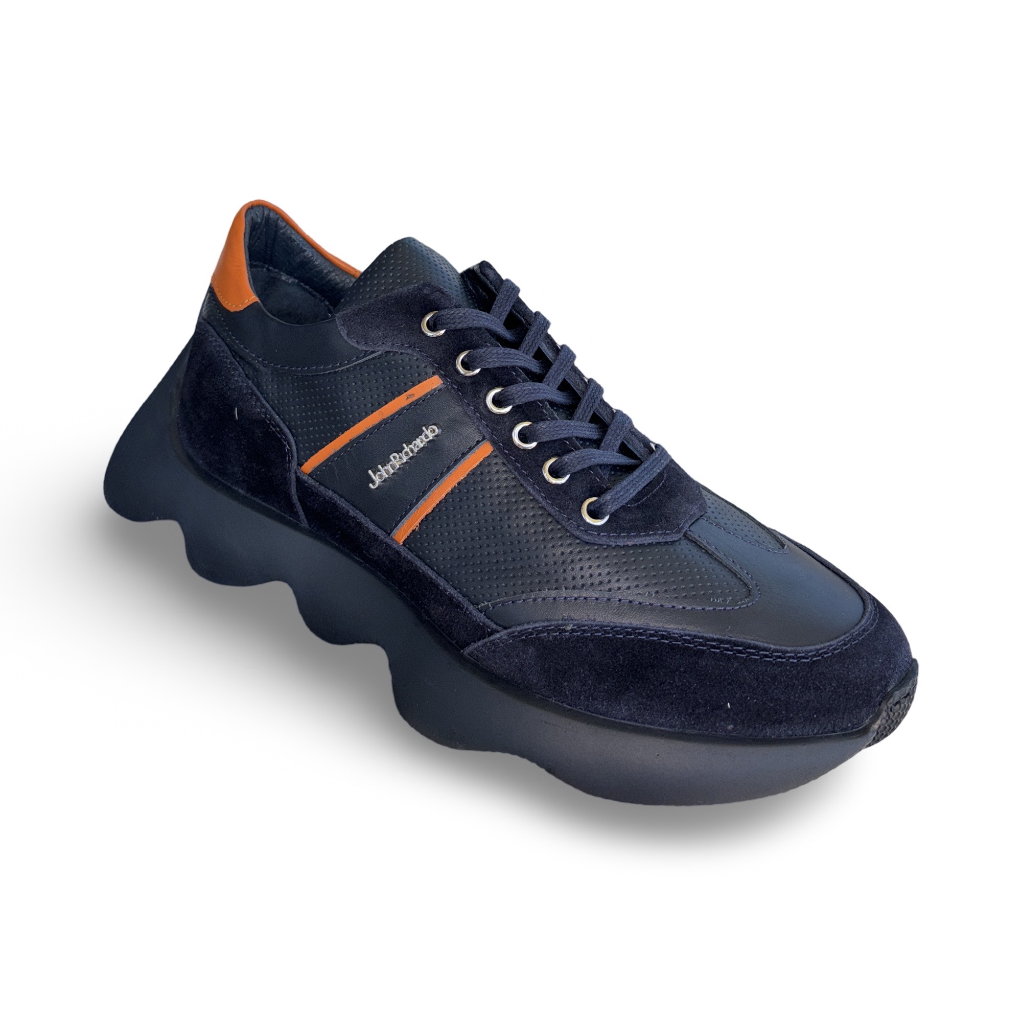 John Richardo Muške modne patike, Teget-narandžaste | Online prodaja ...