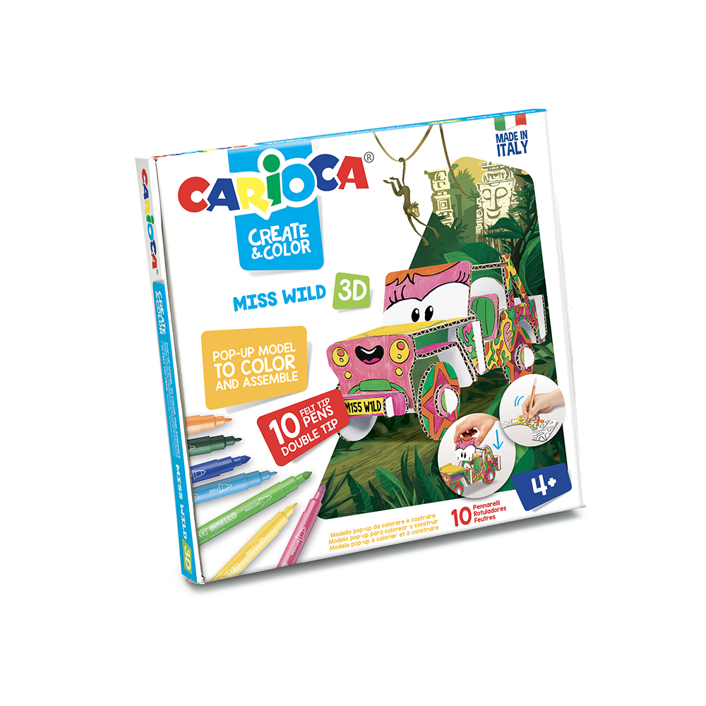 CARIOCA Set flomastera Create and color 3d Ms Wild 1/10 42906 | Online ...