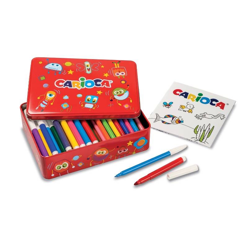CARIOCA Set flomastera i bojanke u metalnoj kutiji 100/1 | Online ...