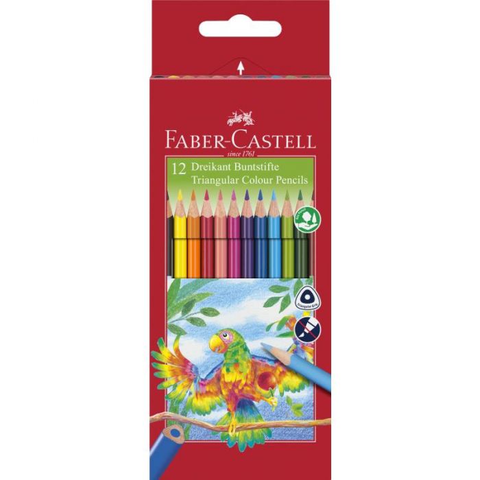 FABER CASTELL Set drvenih bojica 12/1 Triangular 116512 | Online ...