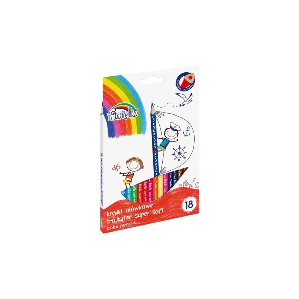 FIORELLO Trouglaste drvene bojice Super Soft 18 boja | Online prodaja ...