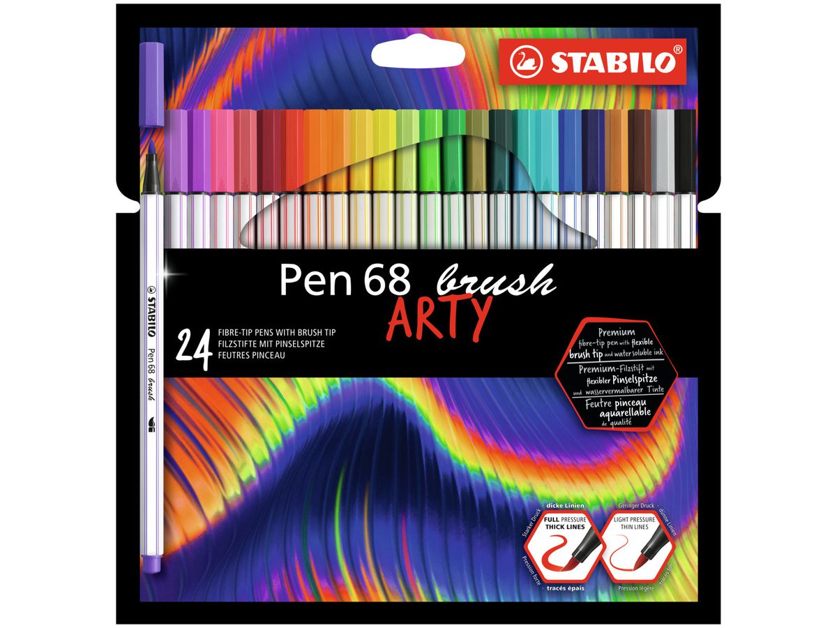 STABILO Flomasteri Pen 68 Brush 24/1 | Online prodaja | Ananas