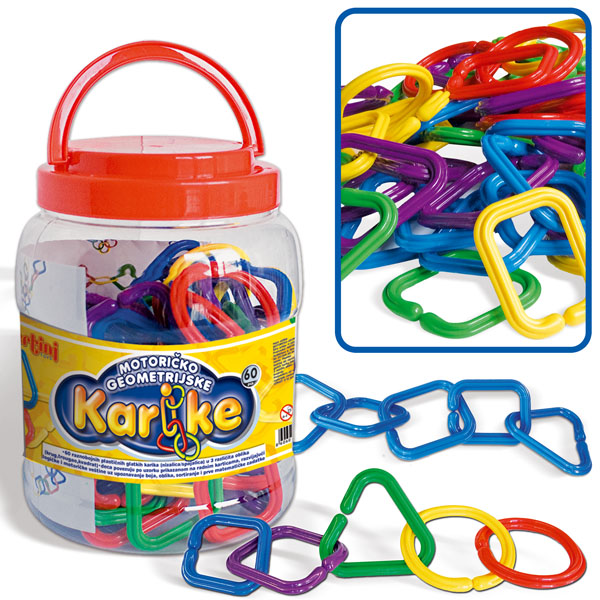 PERTINI Motoričko geometrijske karike u tegli | Online prodaja | Ananas