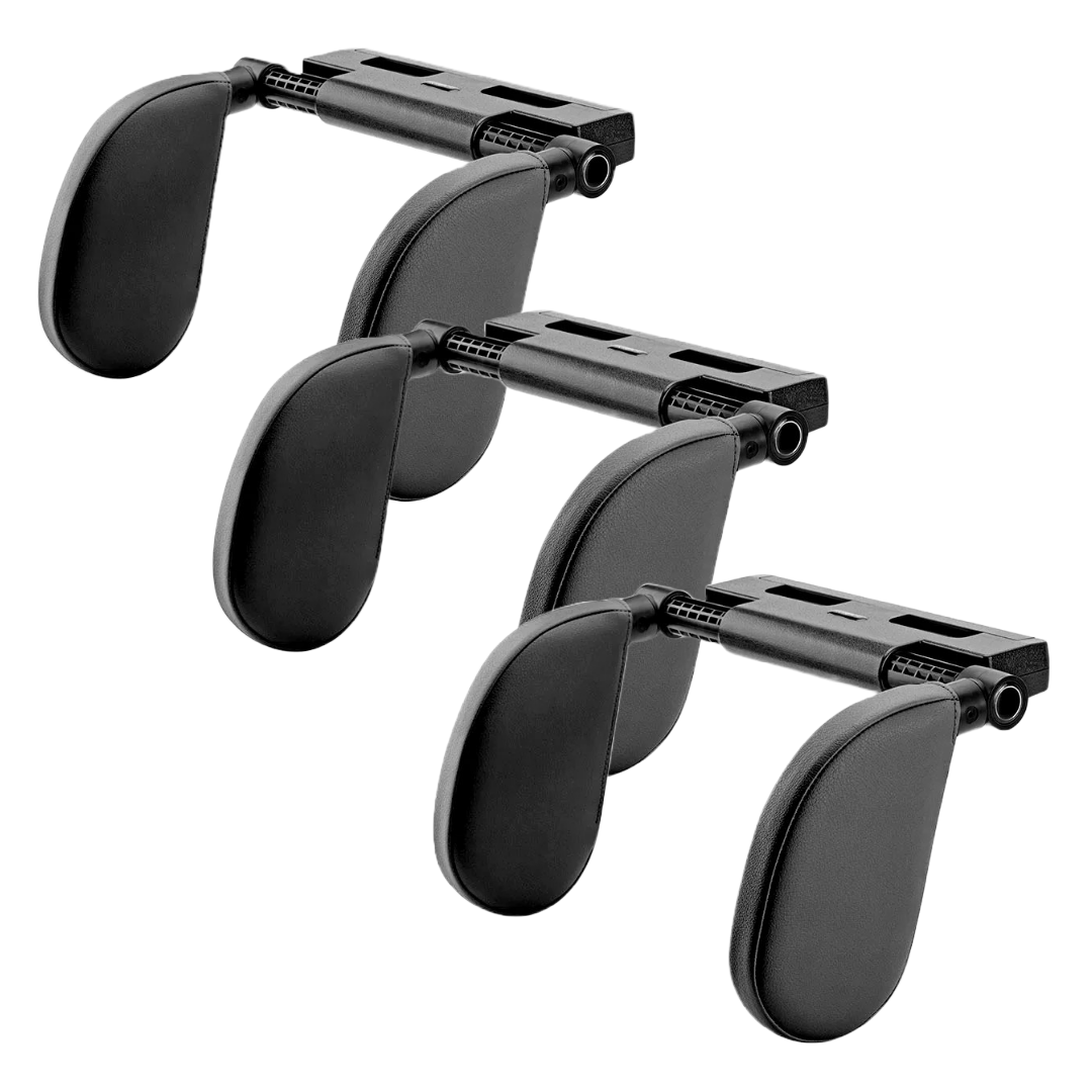 TOP AUTO MERCH Komplet naslona za glavu na sedištu automobila 3/1 crni ...