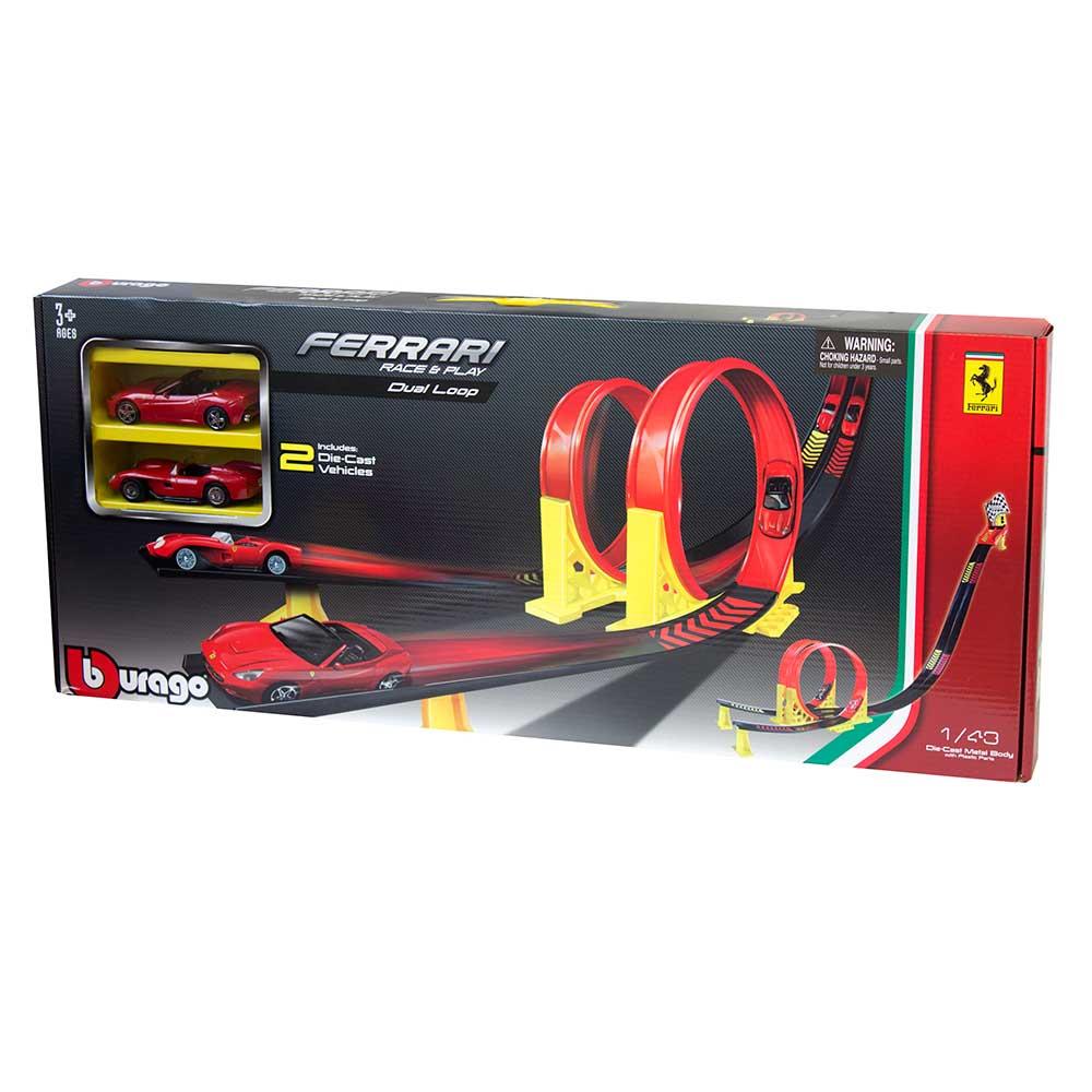 BURAGO Staza za autiće Ferrari Dual Loop 1:43 | Online prodaja | Ananas
