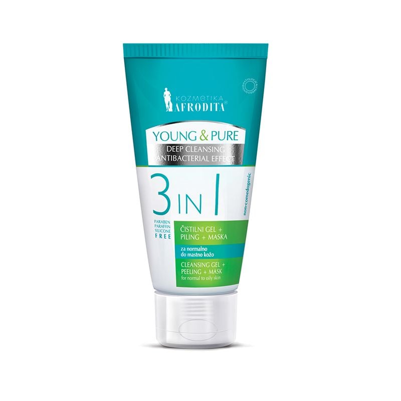 AFRODITA Gel za čišćenje, piling i maska Young and pure 150ml | Online ...