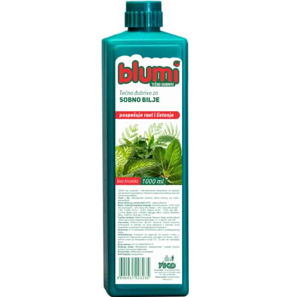 BLUMI Tečno đubrivo za sobno bilje 1 l | Online prodaja | Ananas