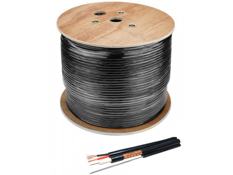 GEMBIRD KABL-COAX-RG59+2X0.75 CCA/PE/300M/MSG outdoor koaksialni kabl sa napojnim kablom 2x0,75 ...