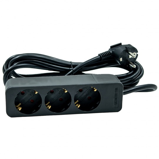 MITEA ELECTRIC ME-PR3-3M DZ Produžni kabl, Trostruki, Prenosni, Nerastavni, 16A, 250V, 3680W ...