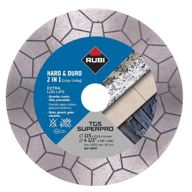 RUBI 40917 TGS 115 SUPERPRO Dijamantska ploča za sečenje i brušenje ...