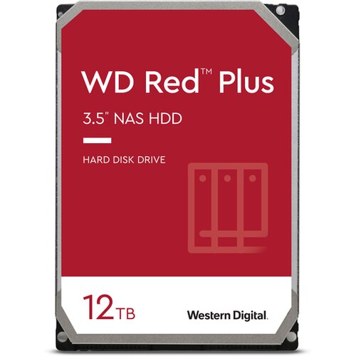WESTERN DIGITAL Hard disk Red Plus WD120EFBX, 12TB, 256MB, 3.5" SATA ...