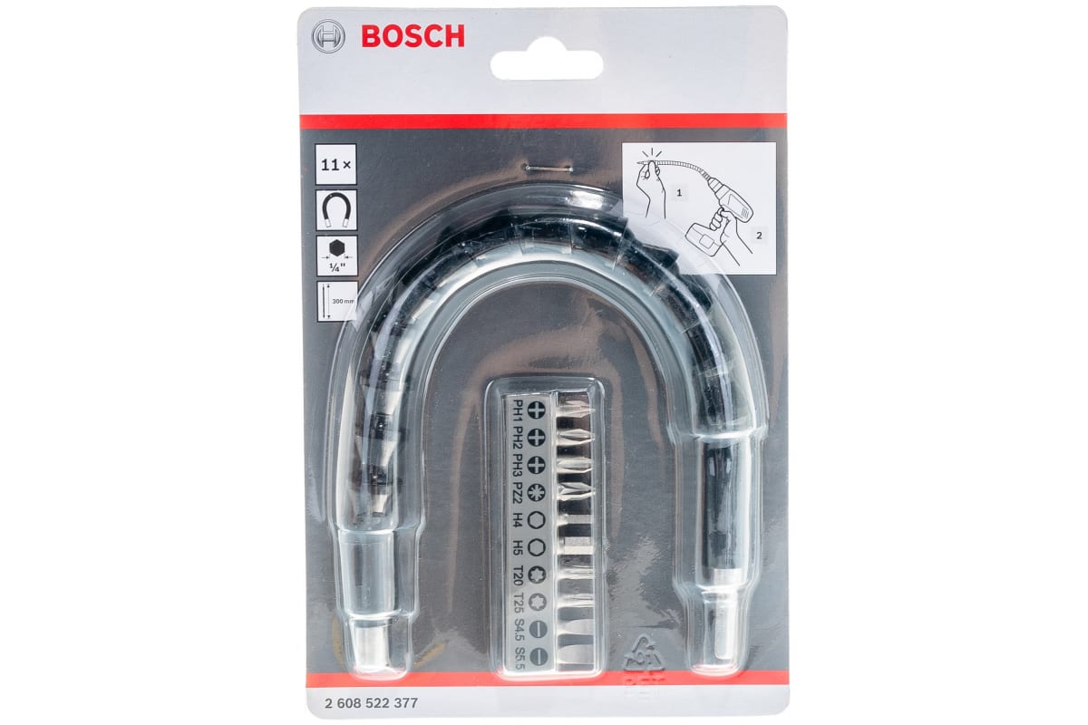 BOSCH Битови сет 11 дела со флех продолжеток | Најголема онлајн ...