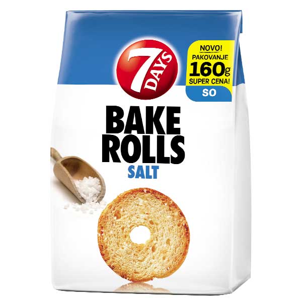 7DAYS Bake Rolls Salt 150g | Online prodaja | Ananas