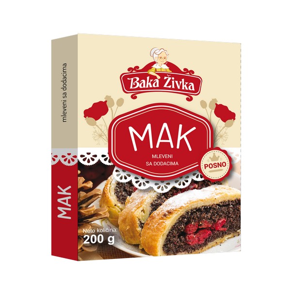Baka Živka Mak, Mleveni, 200g | Online prodaja | Ananas