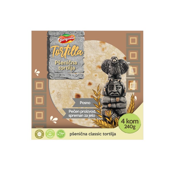 Bongusto Tortilja classic, 4 komada, 240g | Online prodaja | Ananas