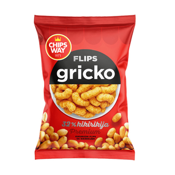 CHIPS WAY Nelt Flips sa kikirikijem, 150g | Online prodaja | Ananas