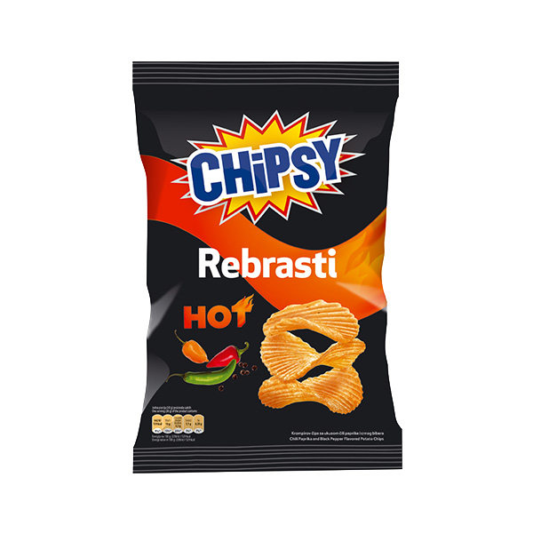 Chipsy Rebrasti Hot, 140g | Online prodaja | Ananas