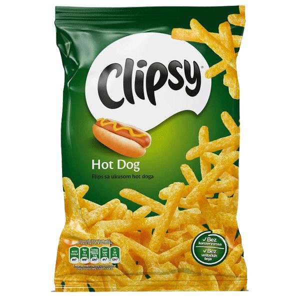 Clipsy Flips Hot dog, 90g | Online prodaja | Ananas
