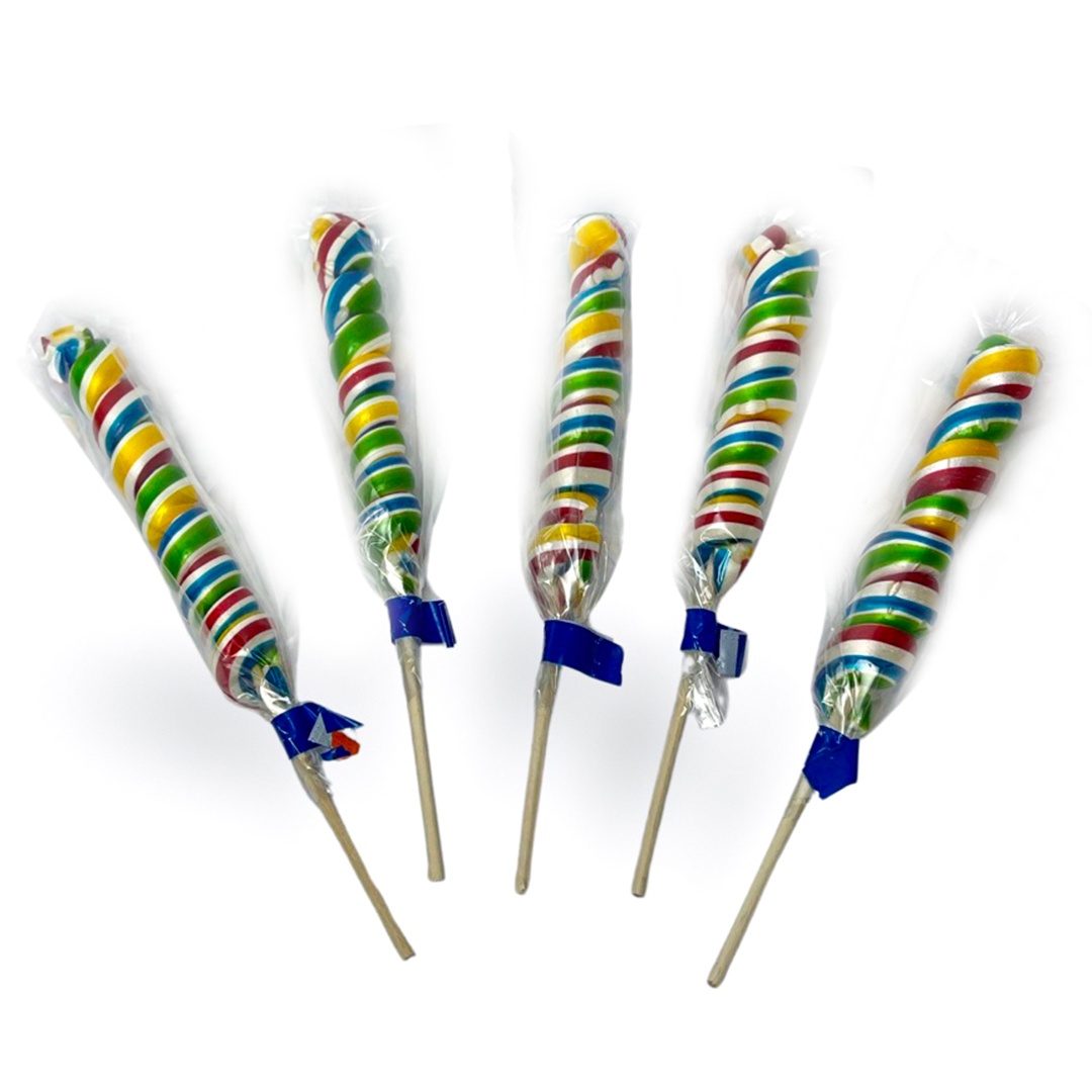 Slatkišologija Lizalice Spirale, Exotic, Medium tube box, 18 komada ...