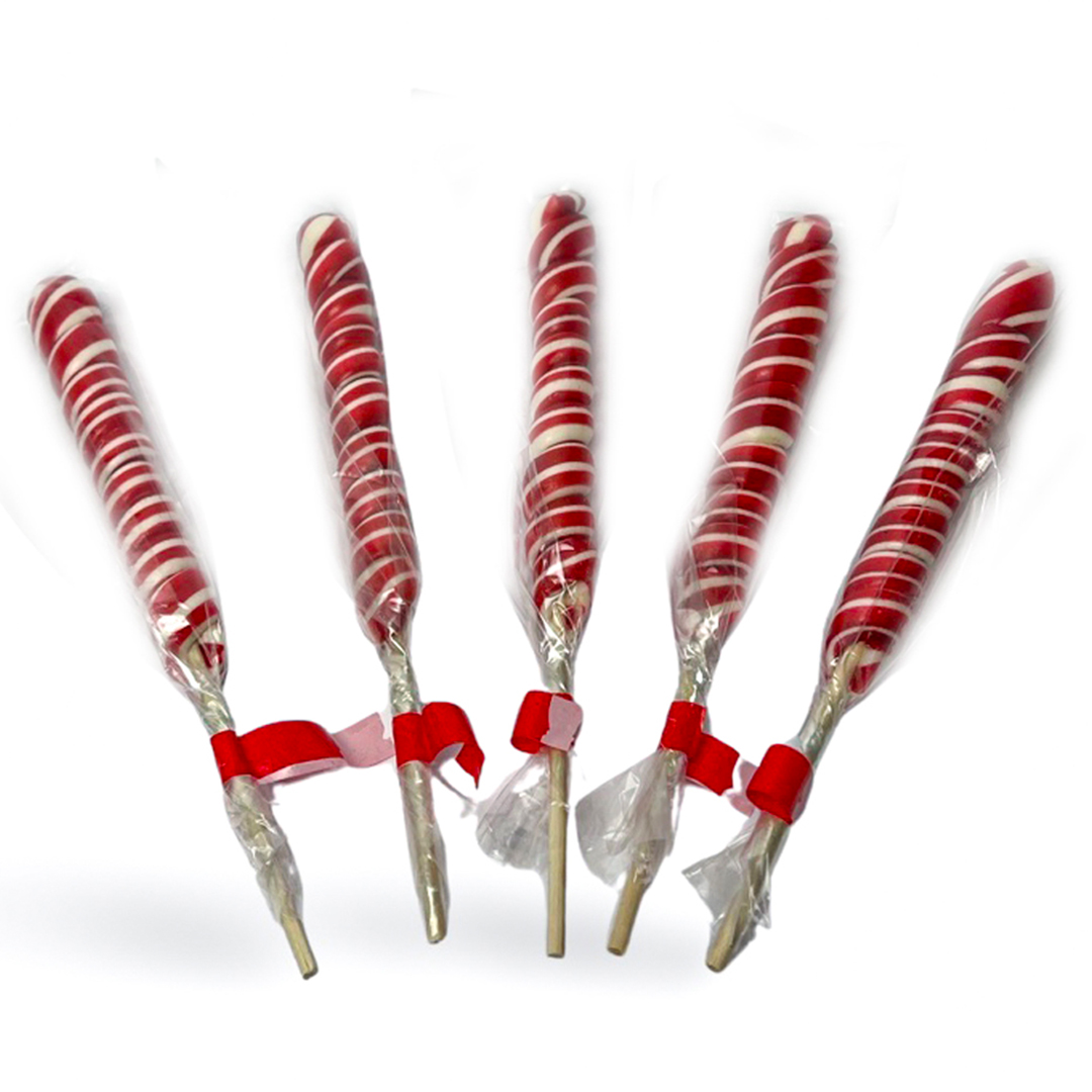 Slatkišologija Lizalice Spirale, Jagoda, Medium tube box, 18 komada ...