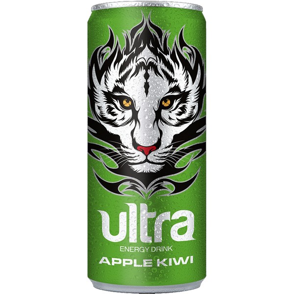Ultra Energy Apple Kiwi Gazirani sok, 0.25L | Online prodaja | Ananas