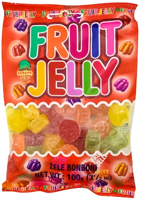 EVROPA Žele bombone Fruit Jelly, 100g | Online prodaja | Ananas