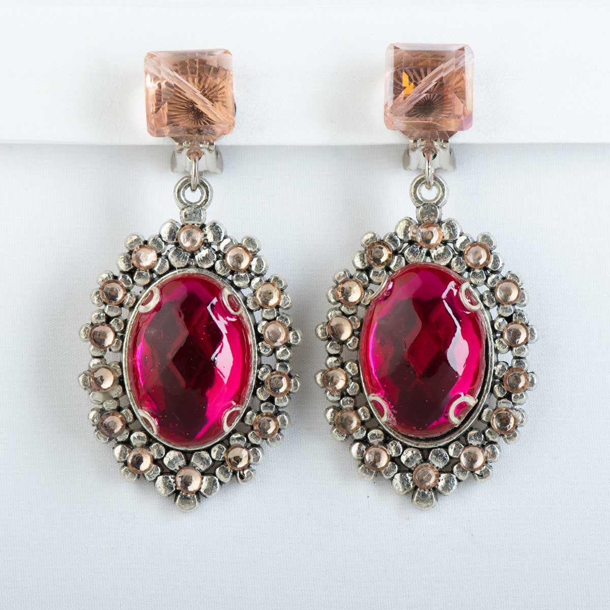 BRANIC JEWELRY Minđuše sa ciklama kristalima Barbara | Online prodaja ...